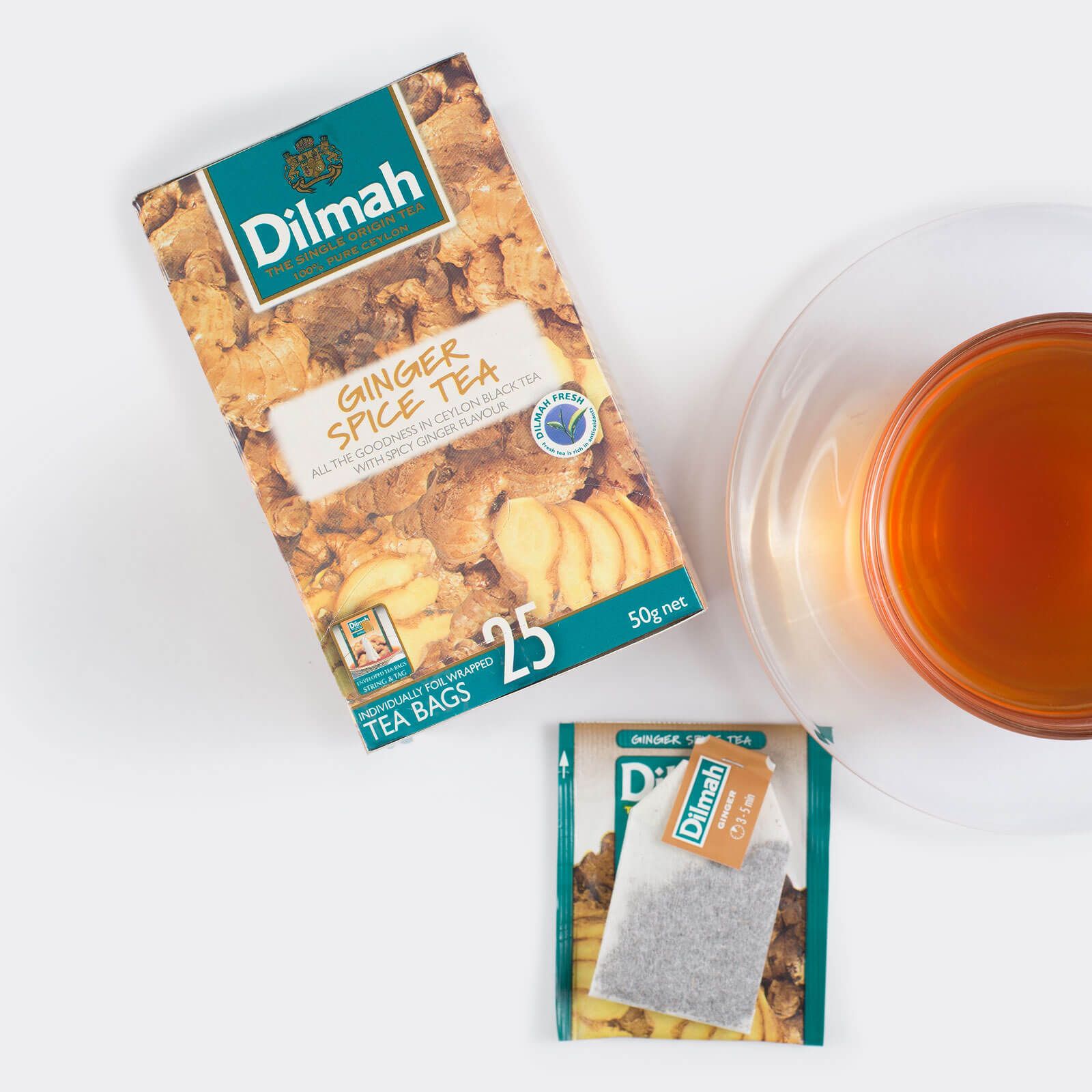 Drinks & Beverages :: Teas & Coffees :: Dilmah Taa Bags - Ginger Tea ...