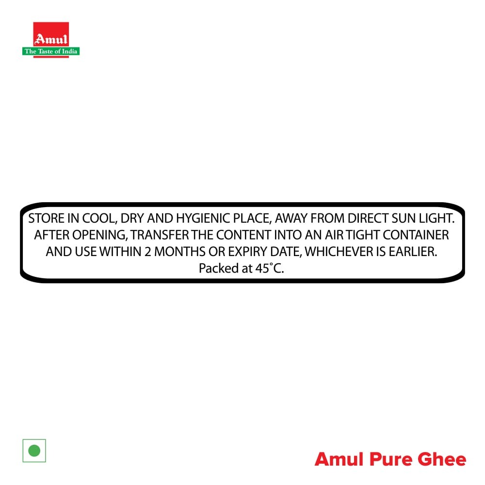 GROCERY & COOKING :: GHEE- ঘি :: Amul Pure Ghee Tetrapack- 1 L (905 g)
