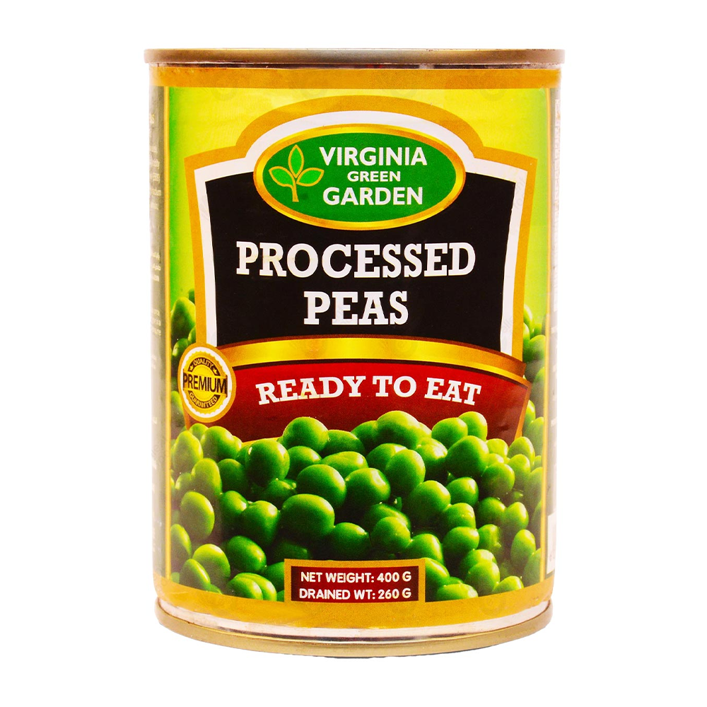 The Foods :: CANNED FOODS :: Virginia Green Garden Green Peas (Processed)- 400gm