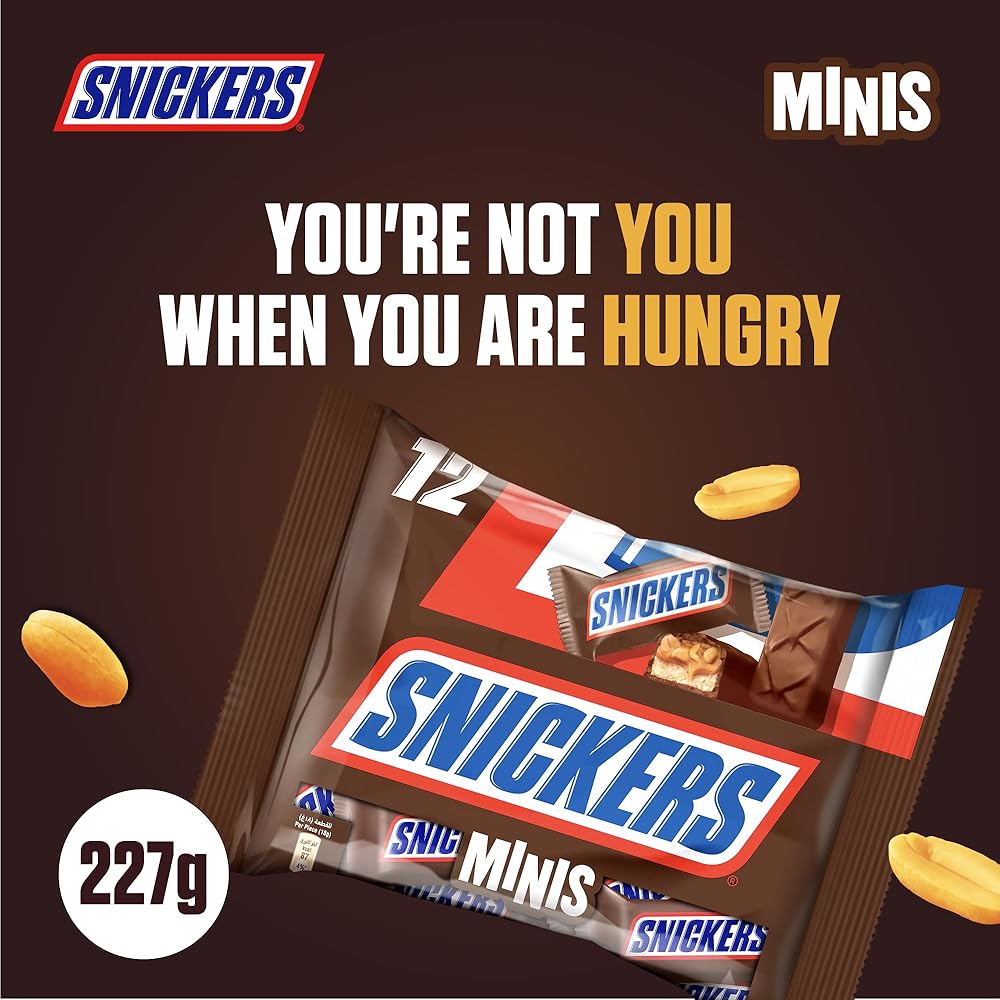 Chocolate & Candy Corner :: Chocolate Bars :: Snickers Minis 12X Pack- 227g