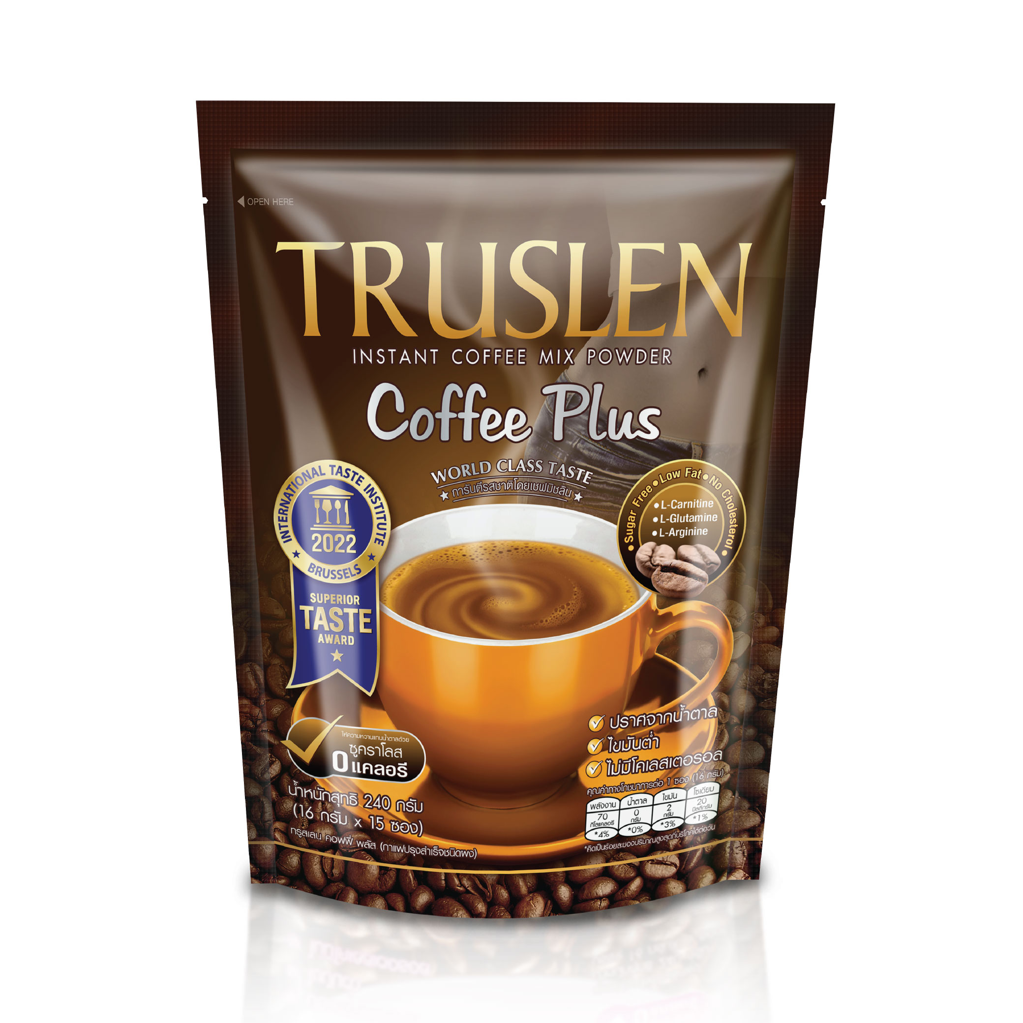 Drinks & Beverages :: Teas & Coffees :: Truslen Instant Coffee Mix Powder Coffee Plus- 240g