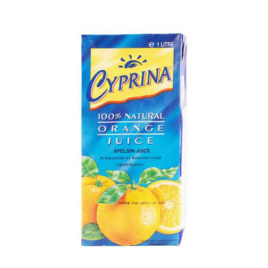 Drinks & Beverages :: CYPRINA Natural Orange Juice 1L.