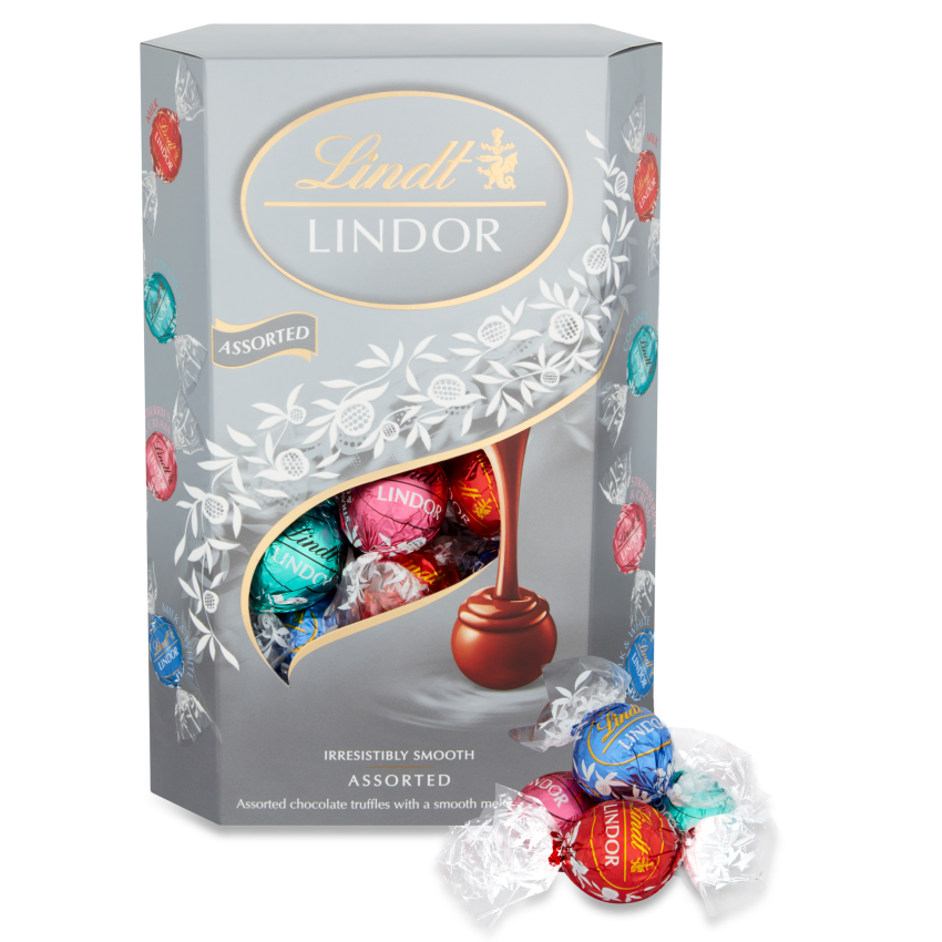 Chocolate & Candy Corner :: Lindt LINDOR Silver Assorted Truffles- 337g
