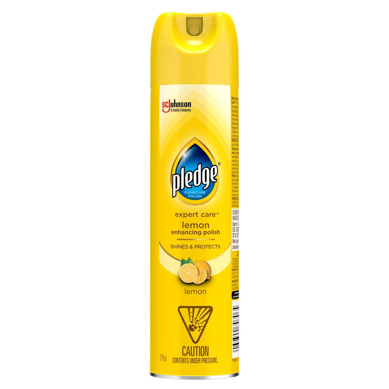 HOUSEHOLD ESSENTIAL'S :: Metal & Furniture Polish :: Pledge Lemon ...