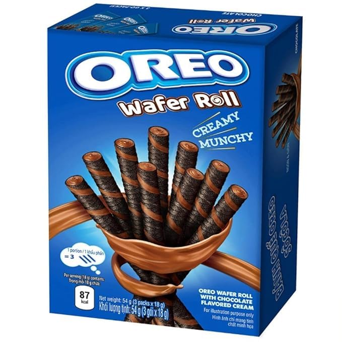 The Foods :: SNACKS :: Oreo Wafer Roll Creamy Munchy With Chocolate ...