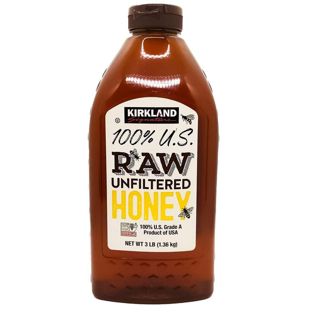 The Foods :: HONEY :: Kirkland Signature 100% U.S. Raw Unfiltered Honey (USA)- 1.36 Kg (3 LB)