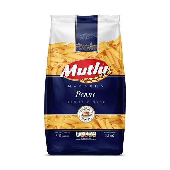 The Foods :: SNACKS :: PASTA & SPAGHETTI :: MUTLU PENNE RIGATE- 500 G