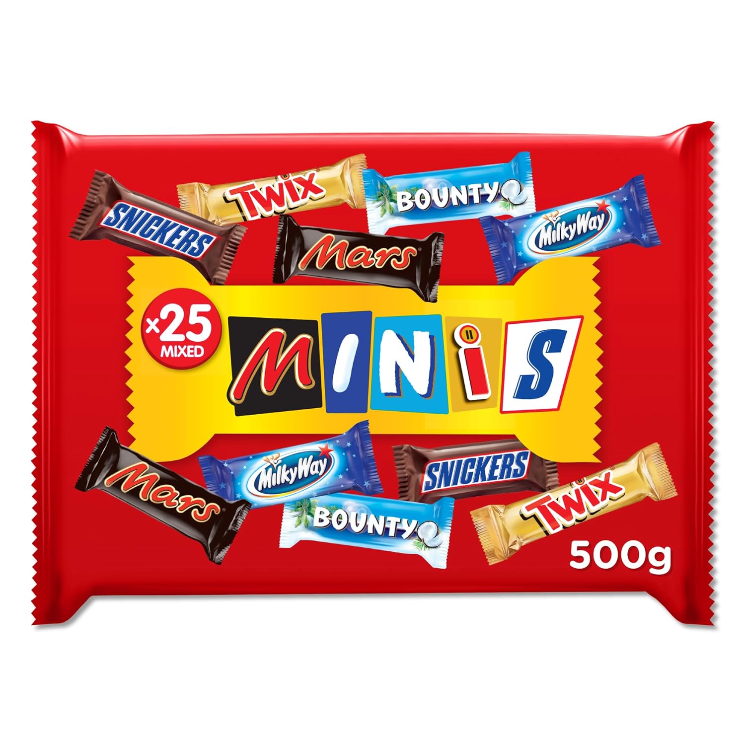 Chocolate & Candy Corner :: Chocolate Bars :: Mars Best of Minis 25 Pack- 500g