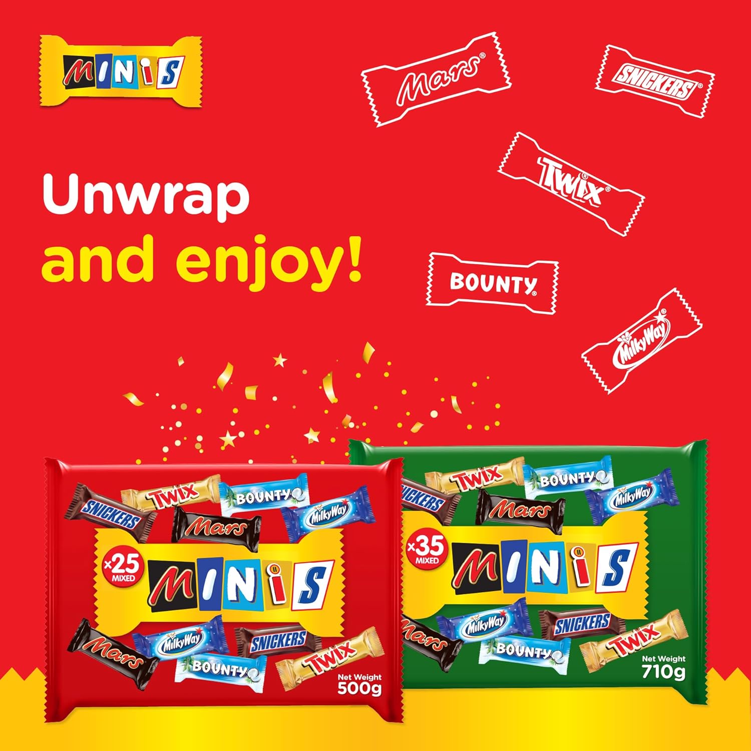 Chocolate & Candy Corner :: Chocolate Bars :: Mars Best of Minis 25 ...