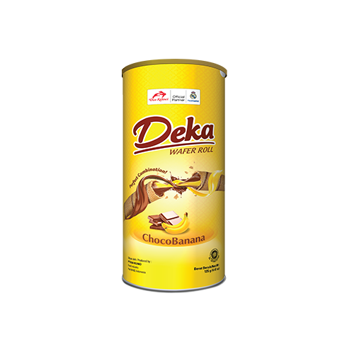 The Foods :: CANNED FOODS :: Deka Wafer Roll - Choco Banana (Tin Can)- 360g