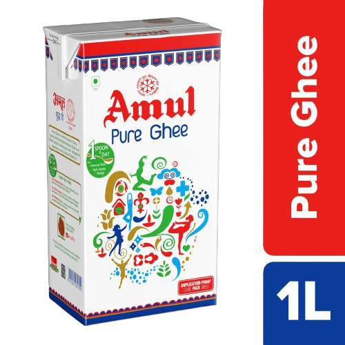 GROCERY & COOKING :: GHEE- ঘি :: Amul Pure Ghee Tetrapack- 1 L (905 g)