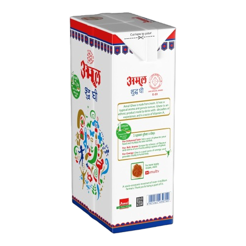 GROCERY & COOKING :: GHEE- ঘি :: Amul Pure Ghee Tetrapack- 1 L (905 g)