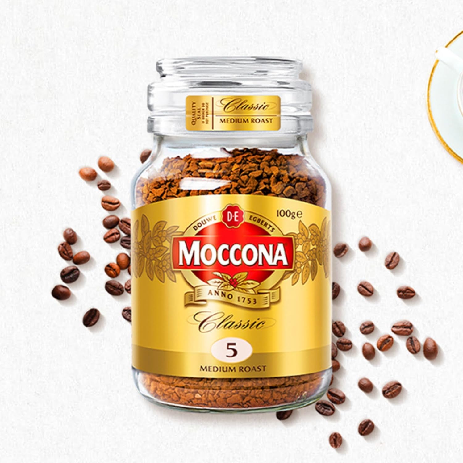 Drinks & Beverages :: Teas & Coffees :: Douwe Egberts Moccona Classic 5 Medium Roast Instant ...