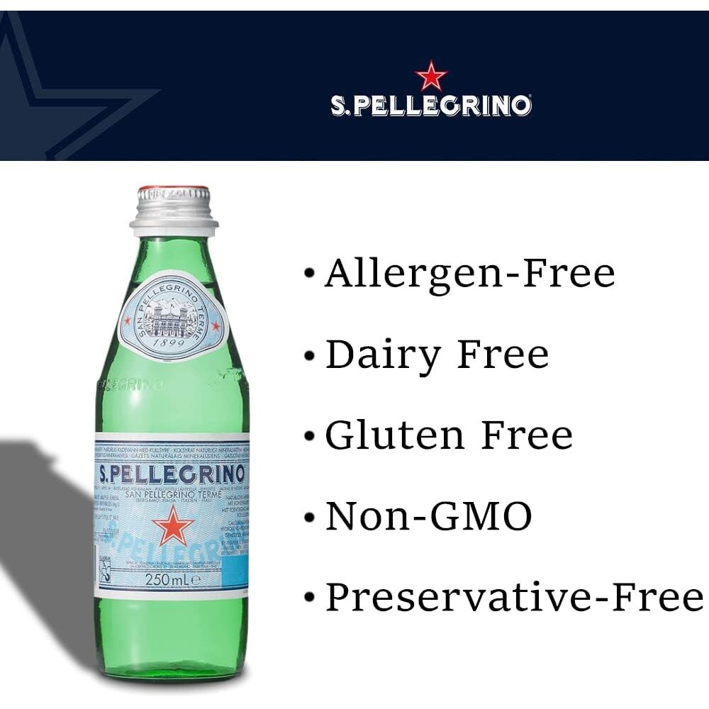 Drinks & Beverages :: Imported Water :: S. Pellegrino Sparkling Natural Mineral Water In Glass ...