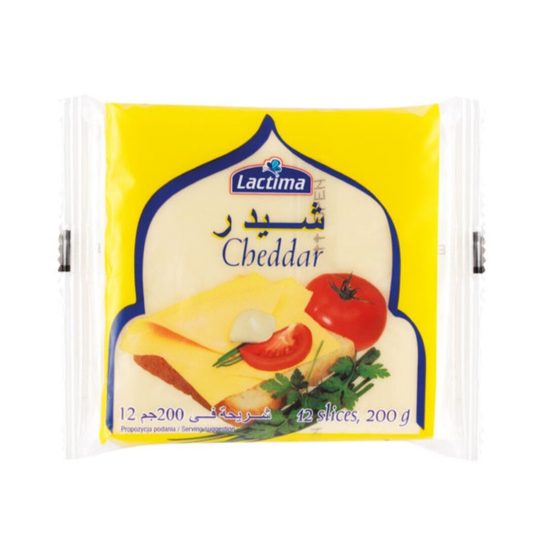 Baby Care :: Baby cheese :: Lactima Cheddar slices cheese -200gm -12 slices