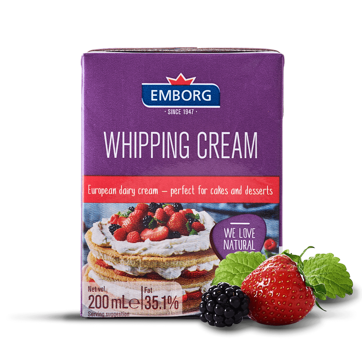 GROCERY & COOKING :: Baking Supplies :: Emborg Whipping Cream- 200mL
