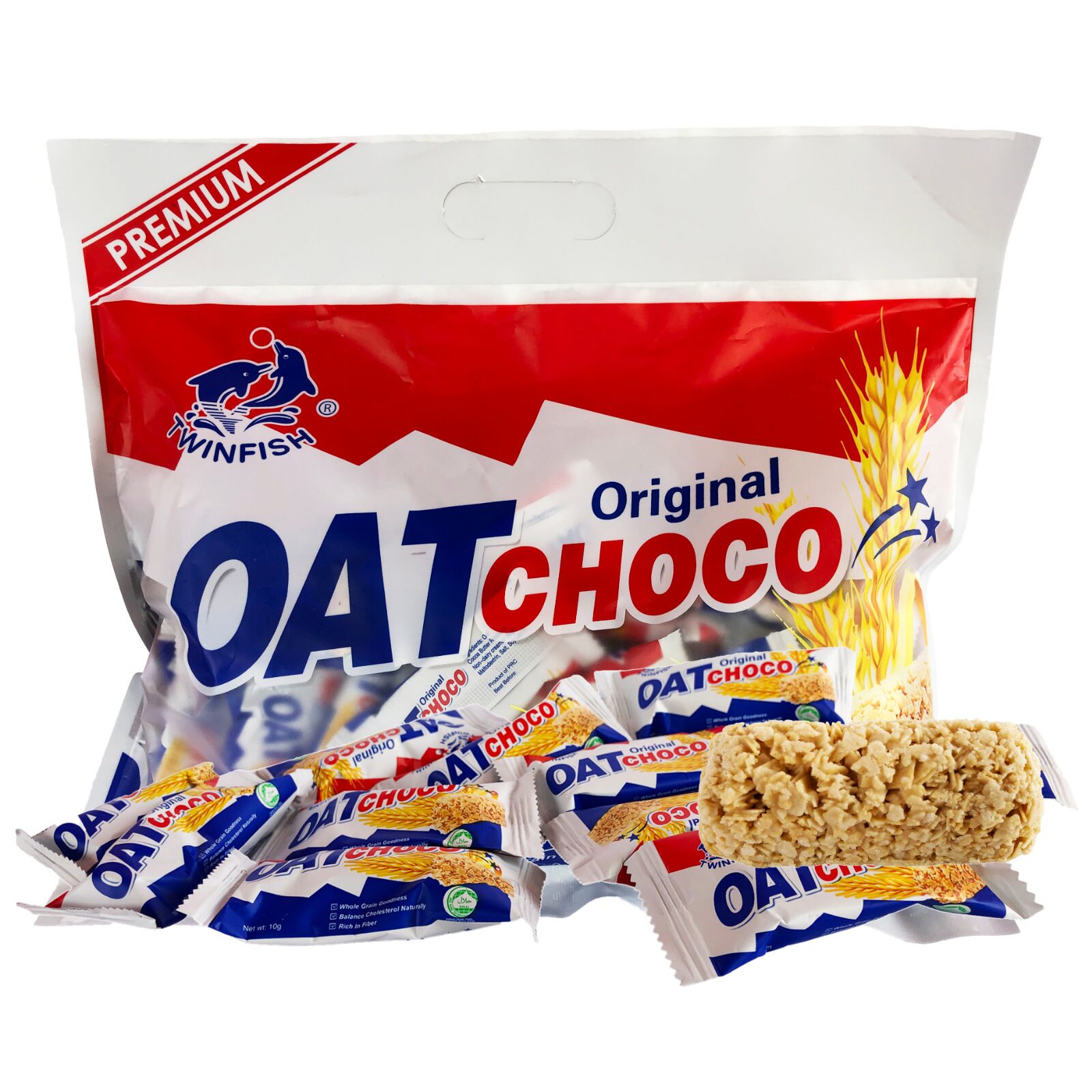 The Foods :: OATS & MUESLI :: Twinfish Oat Choco Original Oats Bar- 400Gm