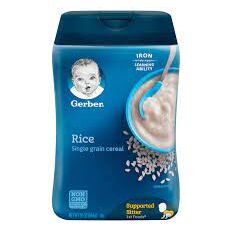 Infant & Baby Care :: BABY FOODS & JUICES :: Gerber Rice cereal 227gm