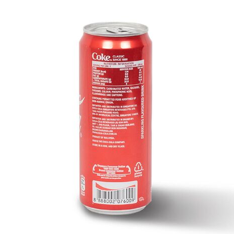 Drinks & Beverages :: Soft Drinks :: Cocacola Classic Coke Can- 320 mL