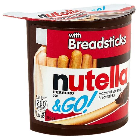 The Foods :: SNACKS :: FERRERO NUTELLA & GO! HAZELNUT SPREAD WITH BREADSTICKS- 52 gm