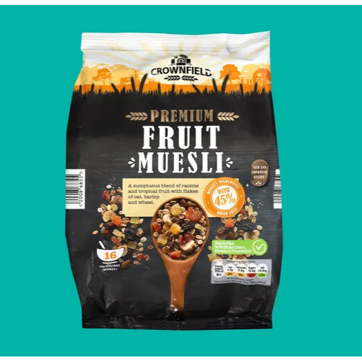 The Foods :: OATS & MUESLI :: Crownfield Premium Luxury Fruit Muesli -750gm
