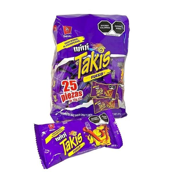 The Foods :: SNACKS :: Chips & Popcorn :: Mini Takis Fuego Hot Chili ...