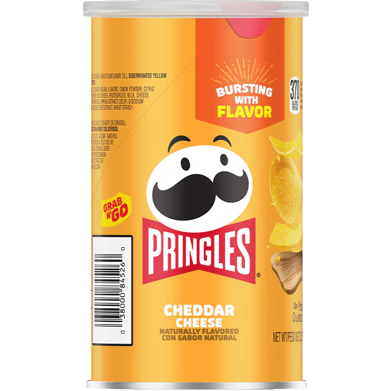 The Foods :: SNACKS :: PRINGLES® GRAB & GO CHEDDAR CHEESE CRISPS