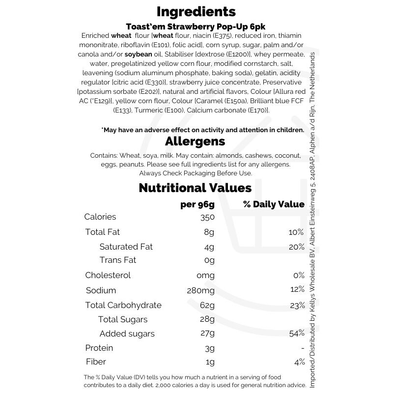The Foods :: SNACKS :: Toast'em Pop-Ups Strawberry 6 Toaster Pastries ...